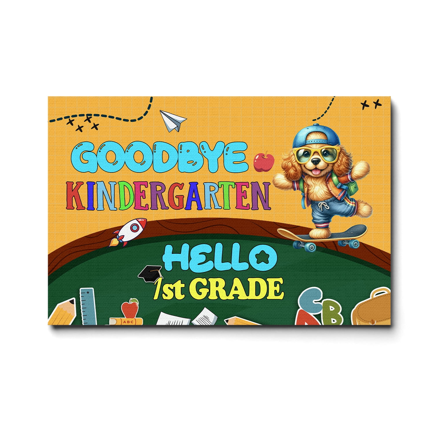 Back to School Cocker Spaniel Goodbye Kindergarten Hello 1st Grade ...