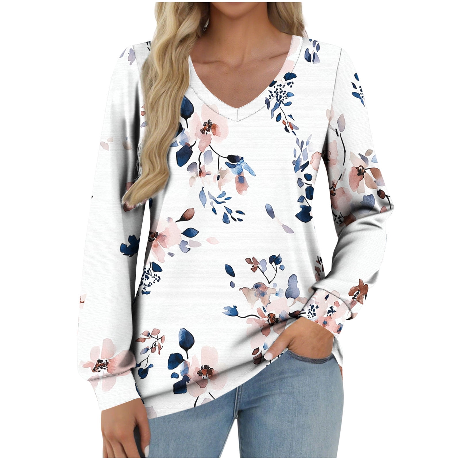 Pohista Women's Pullover Hoodie Womens Tops Trendy Fall Long Sleeve ...