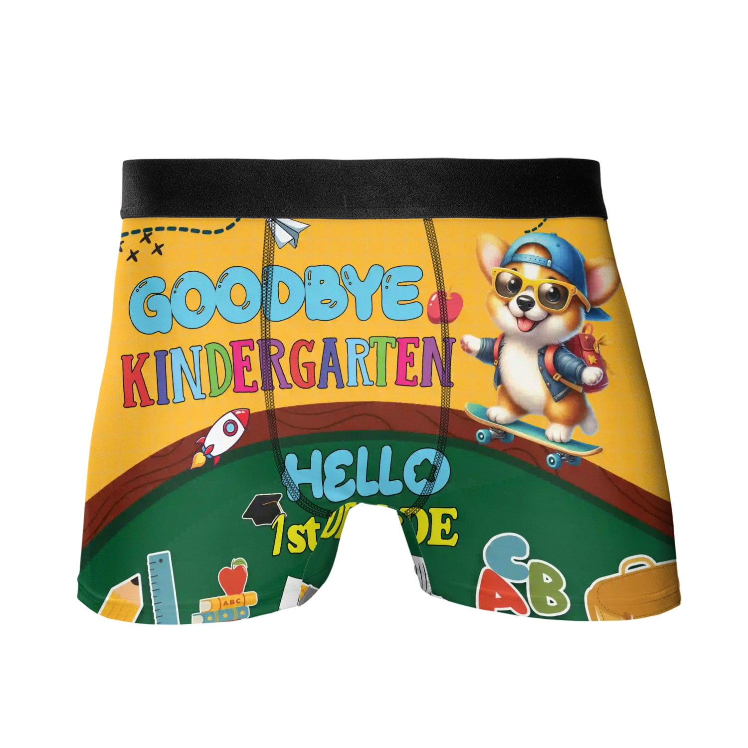 Back to School Corgi Goodbye Kindergarten Hello 1st Grade All Over ...