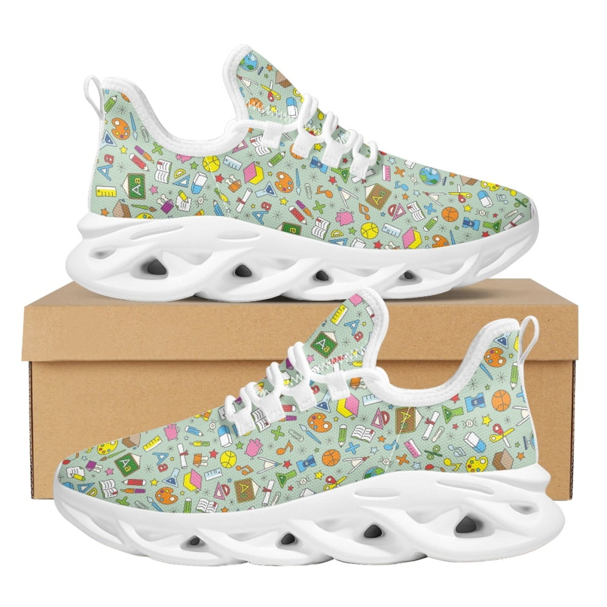 Back to School Cozy Platform Soft Vulcanized Shoes Lightweight ...