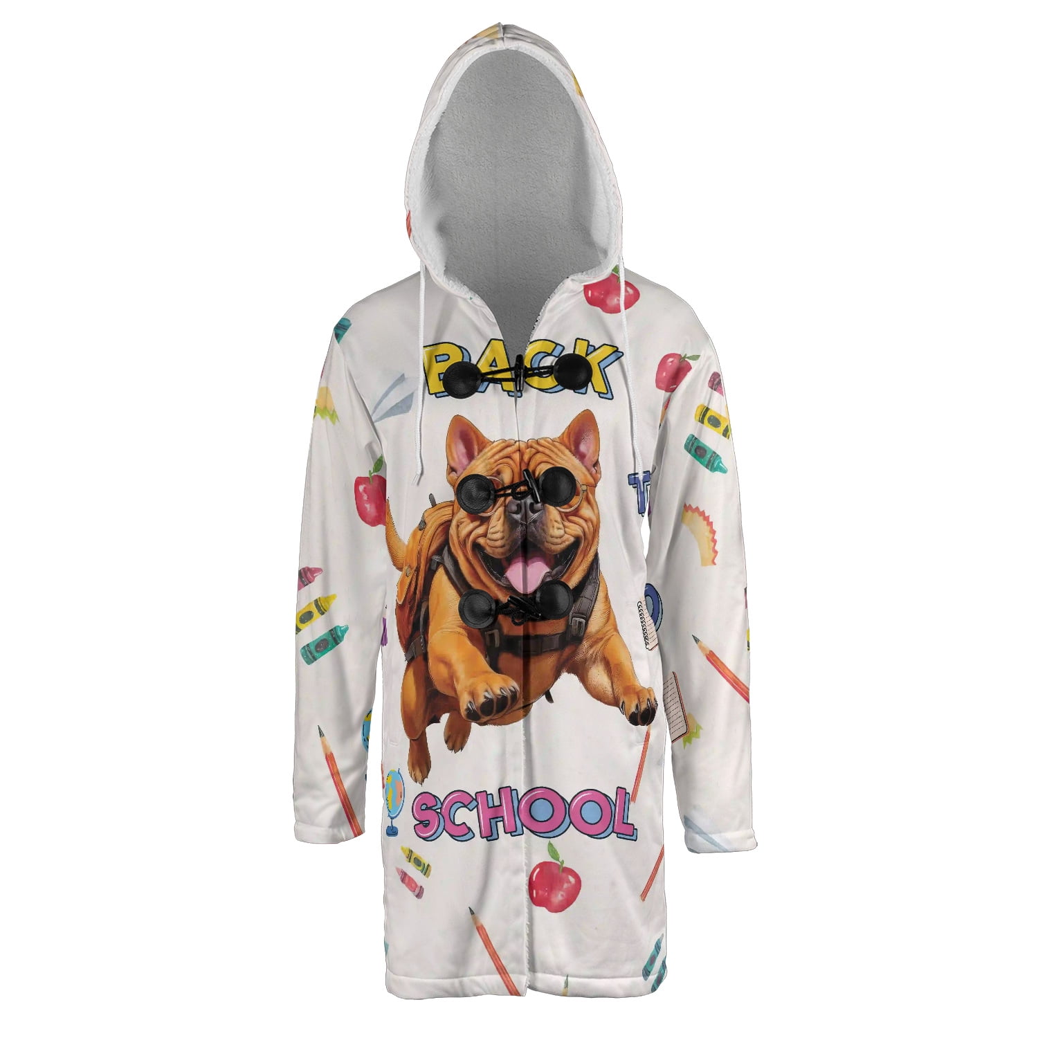 Back to School Cute Chinese Shar-Pei All Over Print 3D Hooded Duffle ...