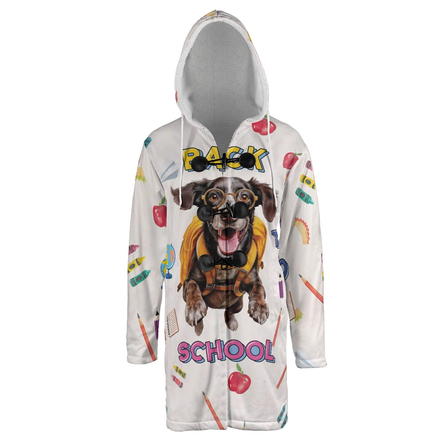 Back to School Cute German Shorthaired Pointer All Over Print 3D Hooded ...