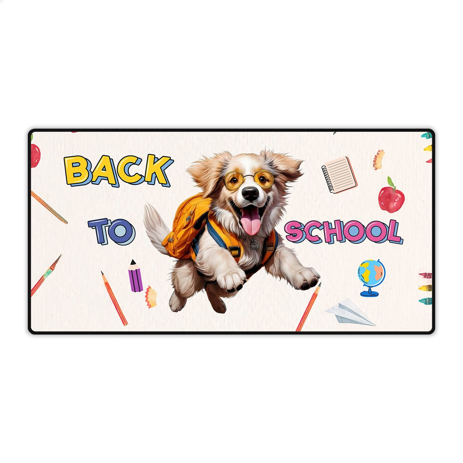 Back to School Cute Great Pyrenees Desk Mat Full Keyboard Mouse Pad Pyr ...