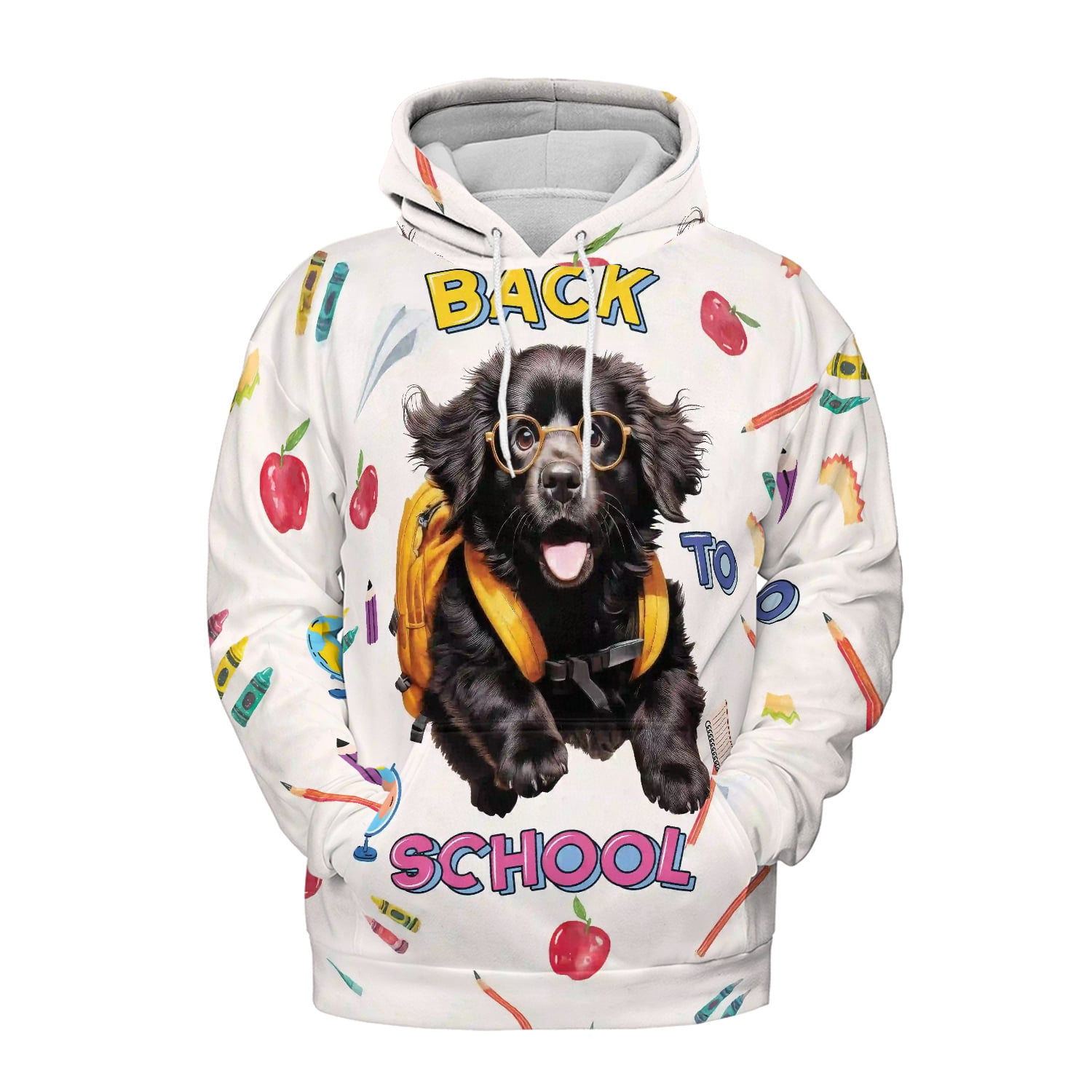 Back to School Cute Newfoundland All Over Print 3D Hoodie Unisex Merch ...