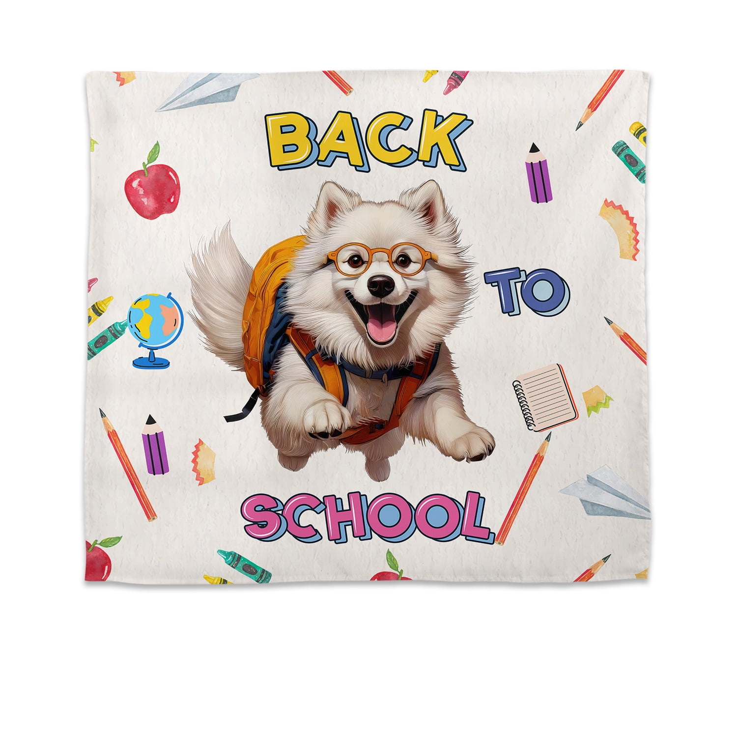Back to School Cute Samoyed Tapestry Siberian Sammy Dog Lover Wall ...