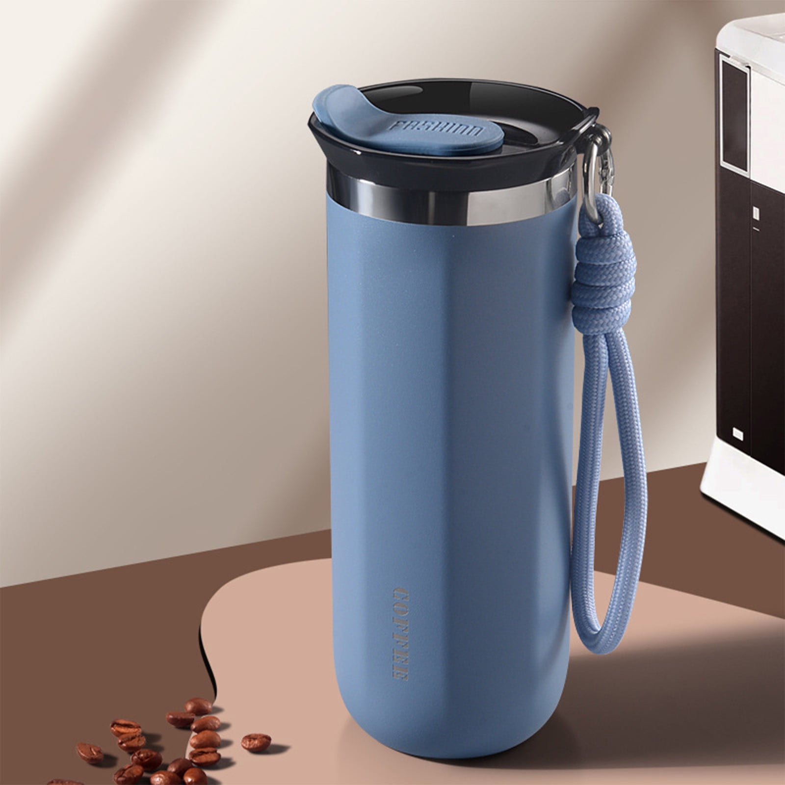 ESULOMP Vacuum Insulated Coffee Cup Double Layer Stainless Steel Travel ...