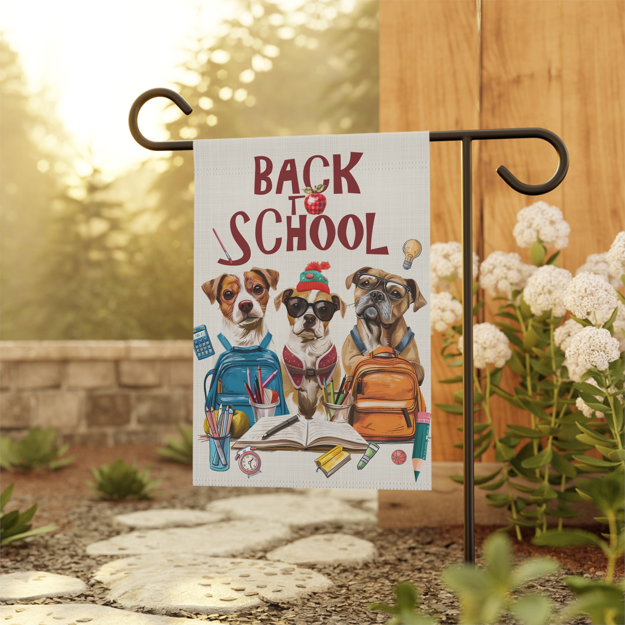 Back to School Dogs Flag, Pencil First Day of Schoo lFlag ID-0708-CLXI ...