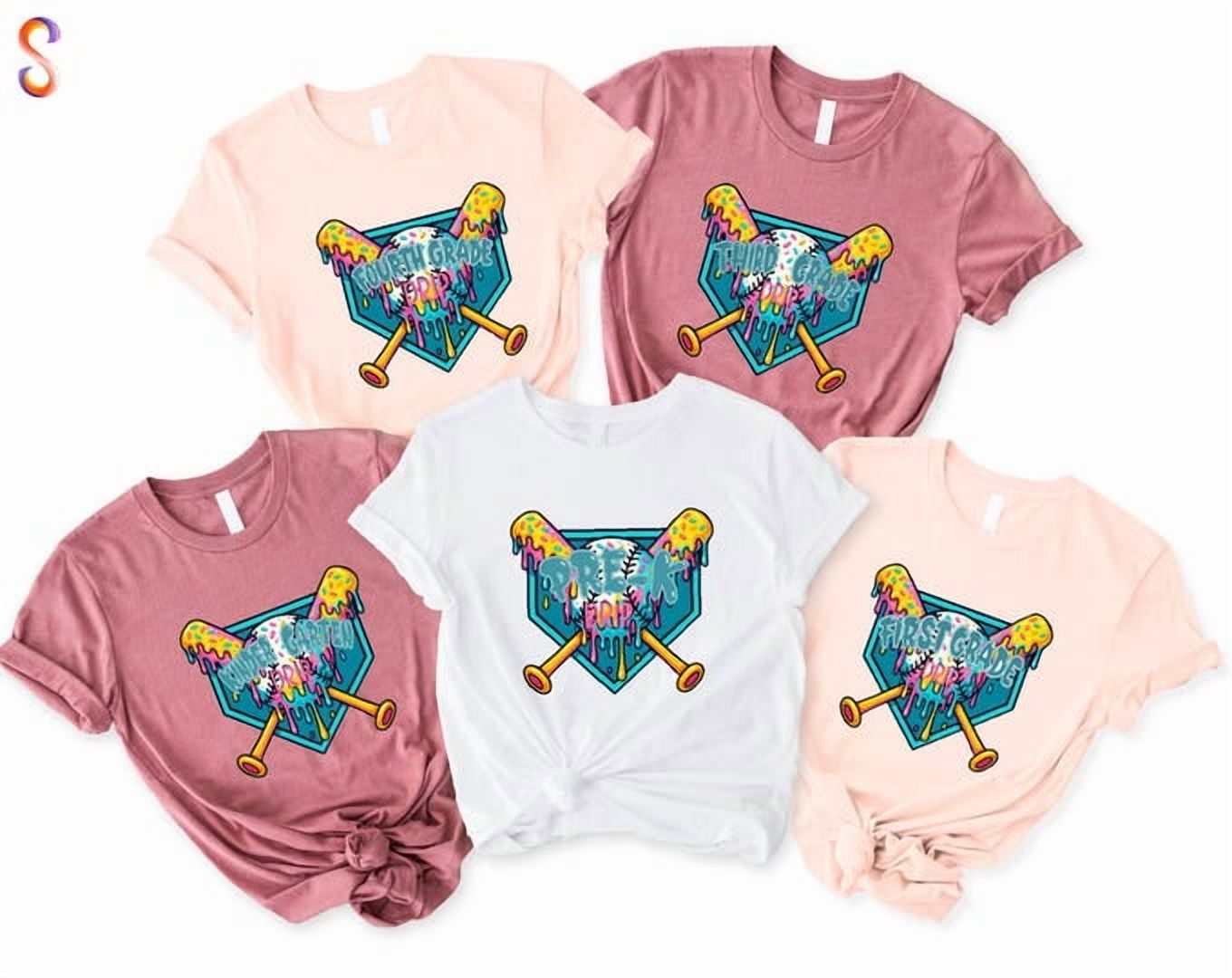 Back to School Drip Shirt, Drip Baseball T-Shirt, Ice Cream Drip ...