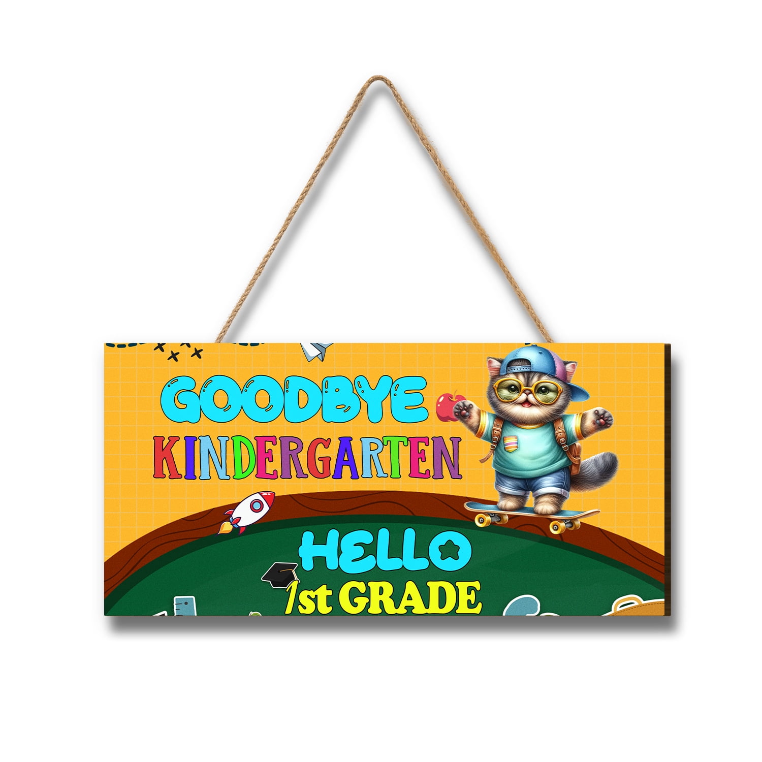 Back to School Exotic Shorthair Goodbye Kindergarten Hello 1st Grade ...