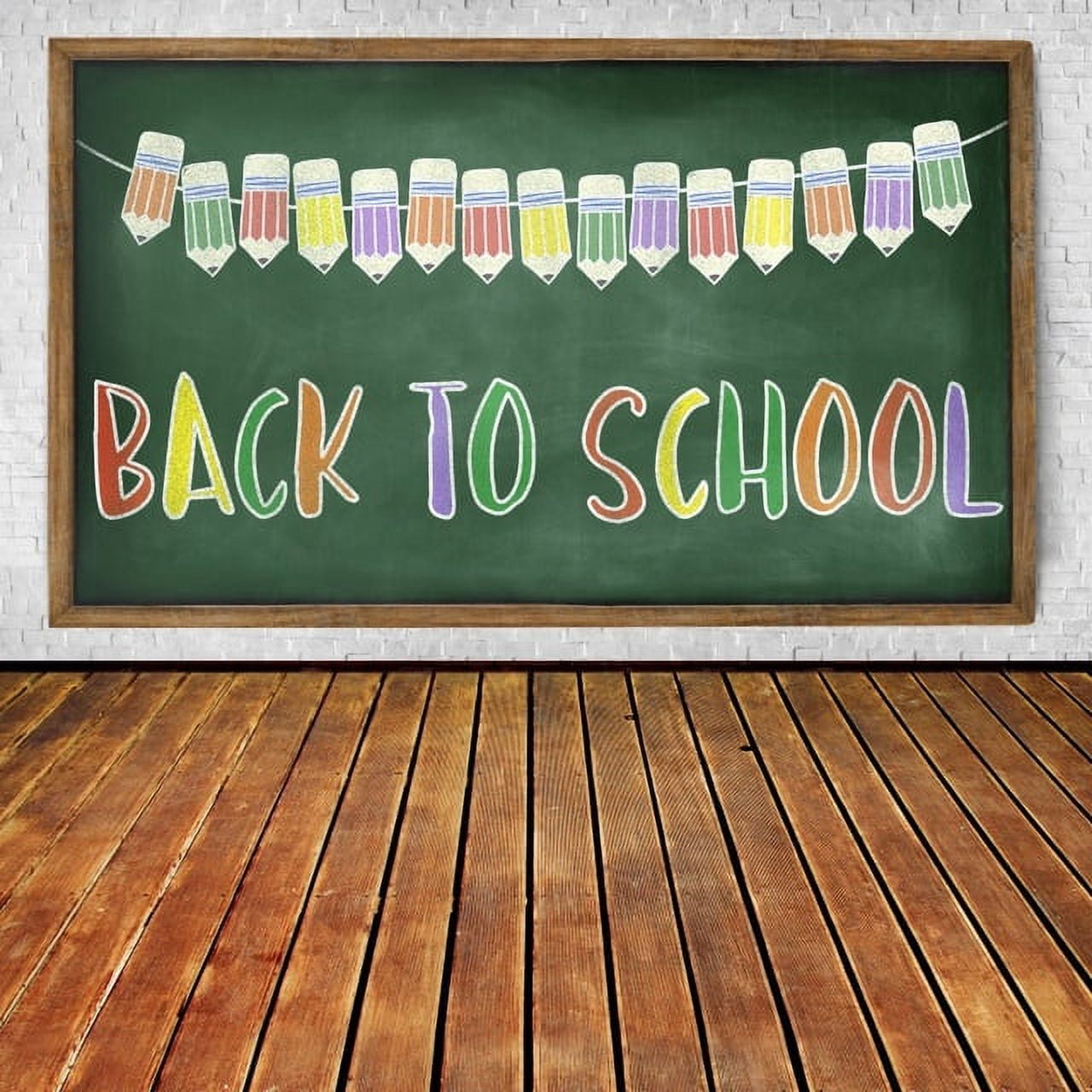 Back to School First Day Party Photography Backdrop Blackboard Pencil ...