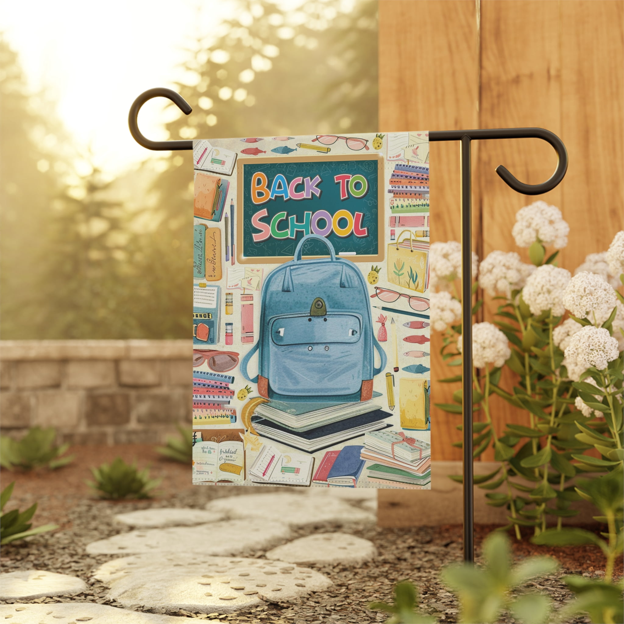 Back to School Flag, Teacher Flag, Classroom Outdoor Banner ID-0627 ...