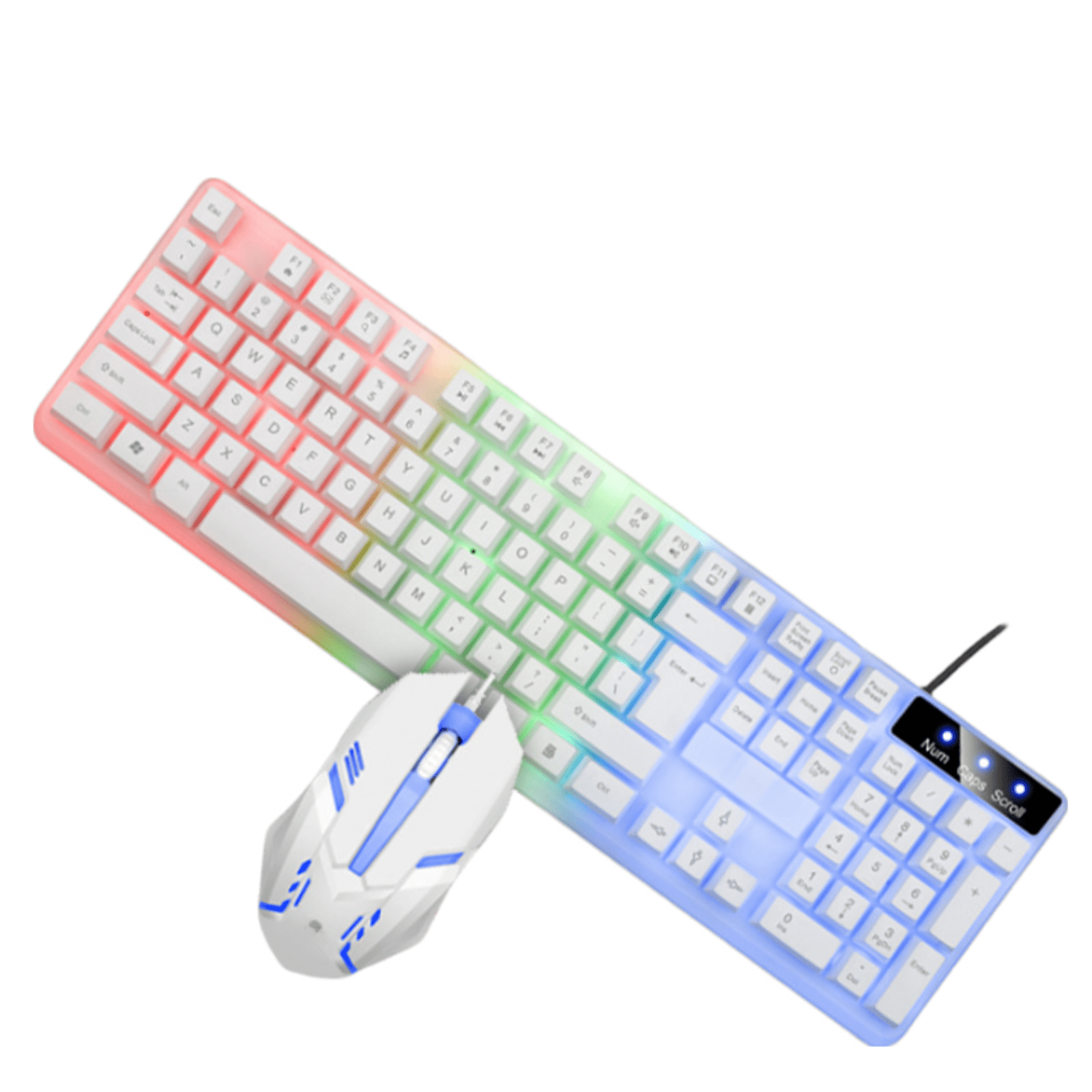 Back to School Gifts Gaming Wired Keyboard Color Matching Luminous ...