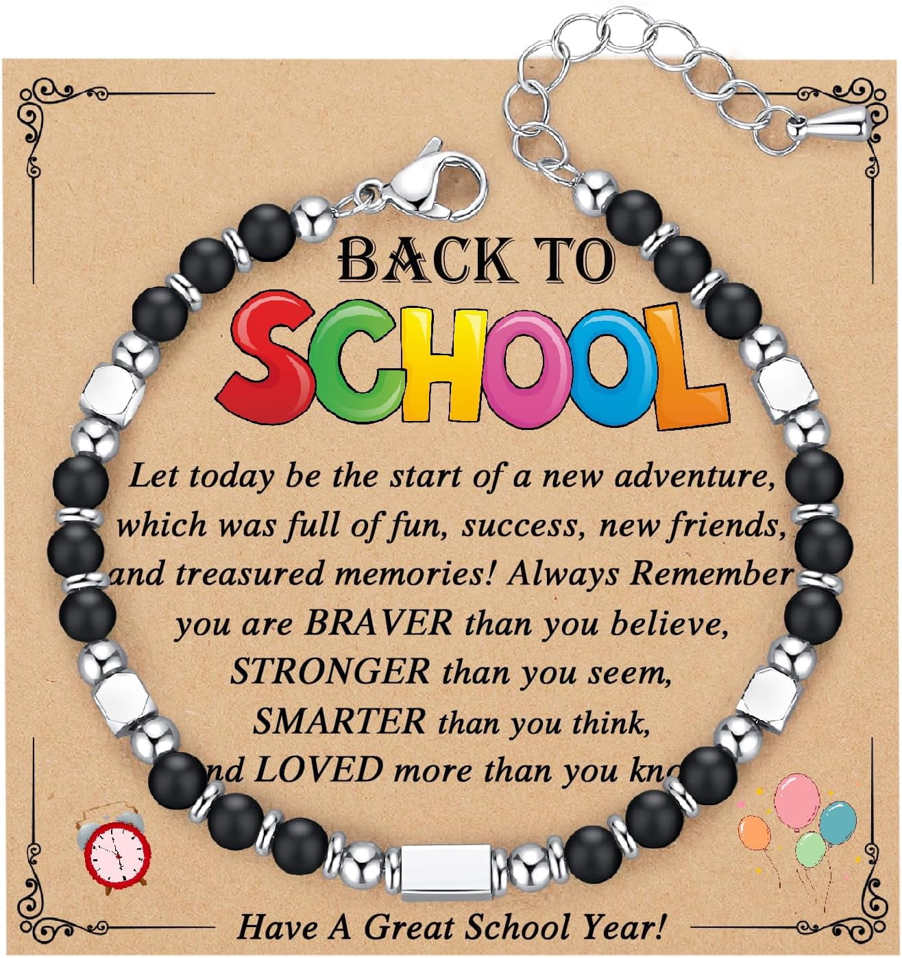 Back to School Gifts, Natural Stone First Day of School Back to School ...