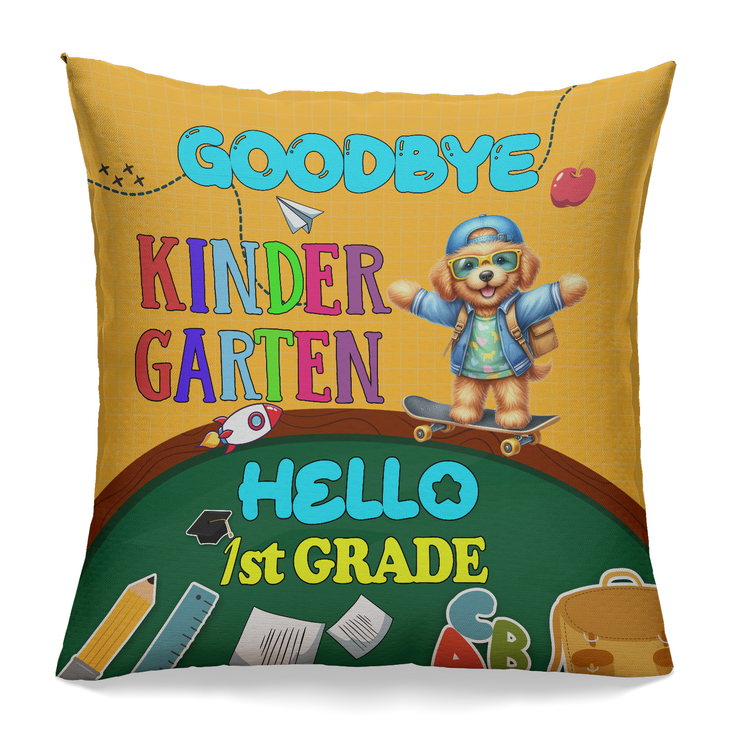Back to School Goldendoodle Goodbye Kindergarten Hello 1st Grade ...