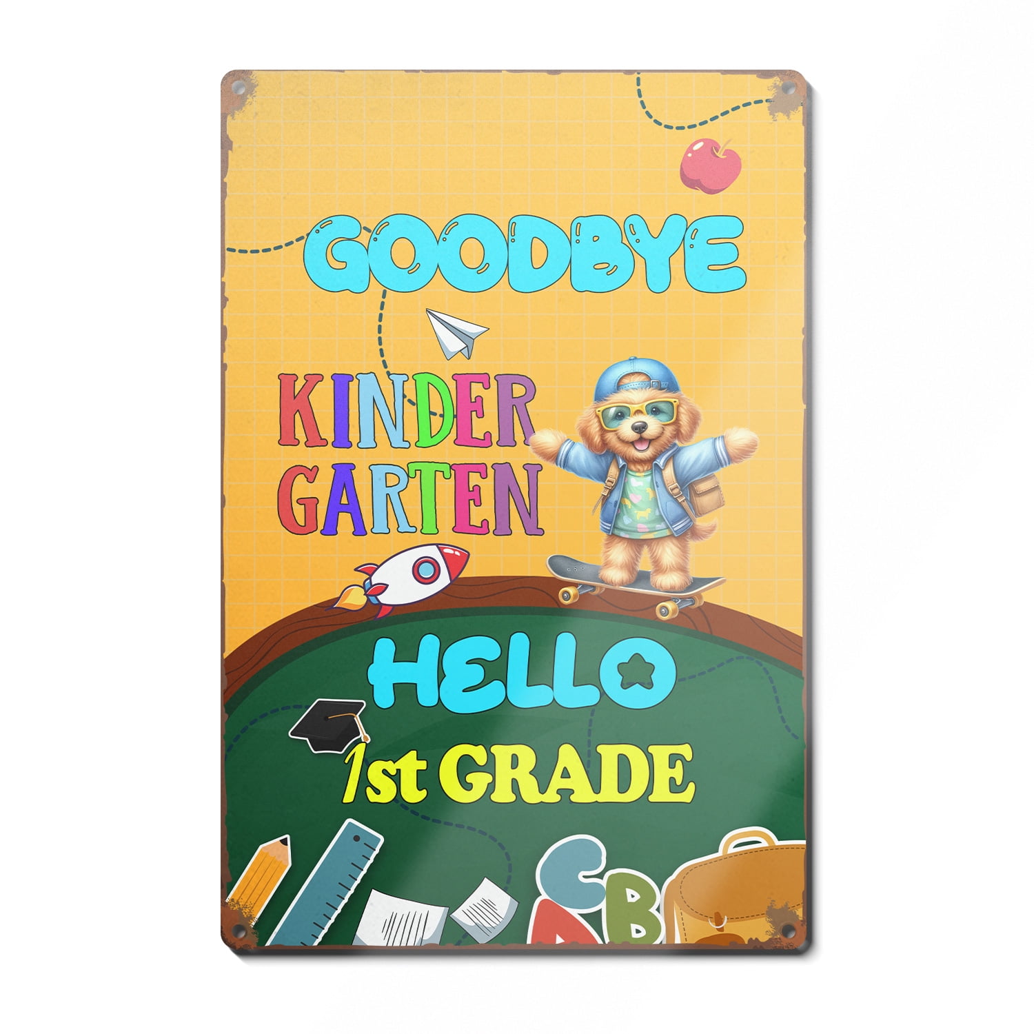 Back to School Goldendoodle Goodbye Kindergarten Hello 1st Grade ...