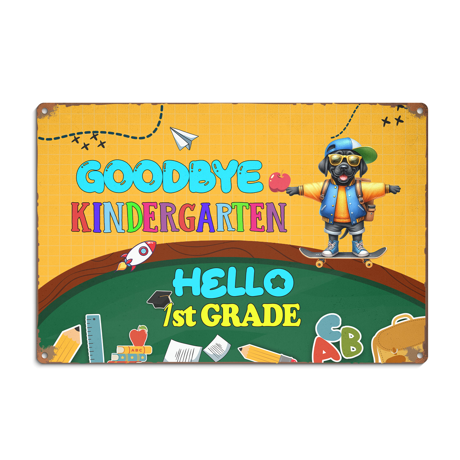 Back to School Great Dane Goodbye Kindergarten Hello 1st Grade ...