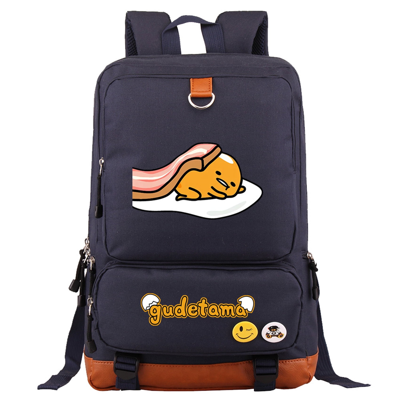Back to School Gudetama Backpack Cute Cartoon Bookbag-Classic Knapsack ...