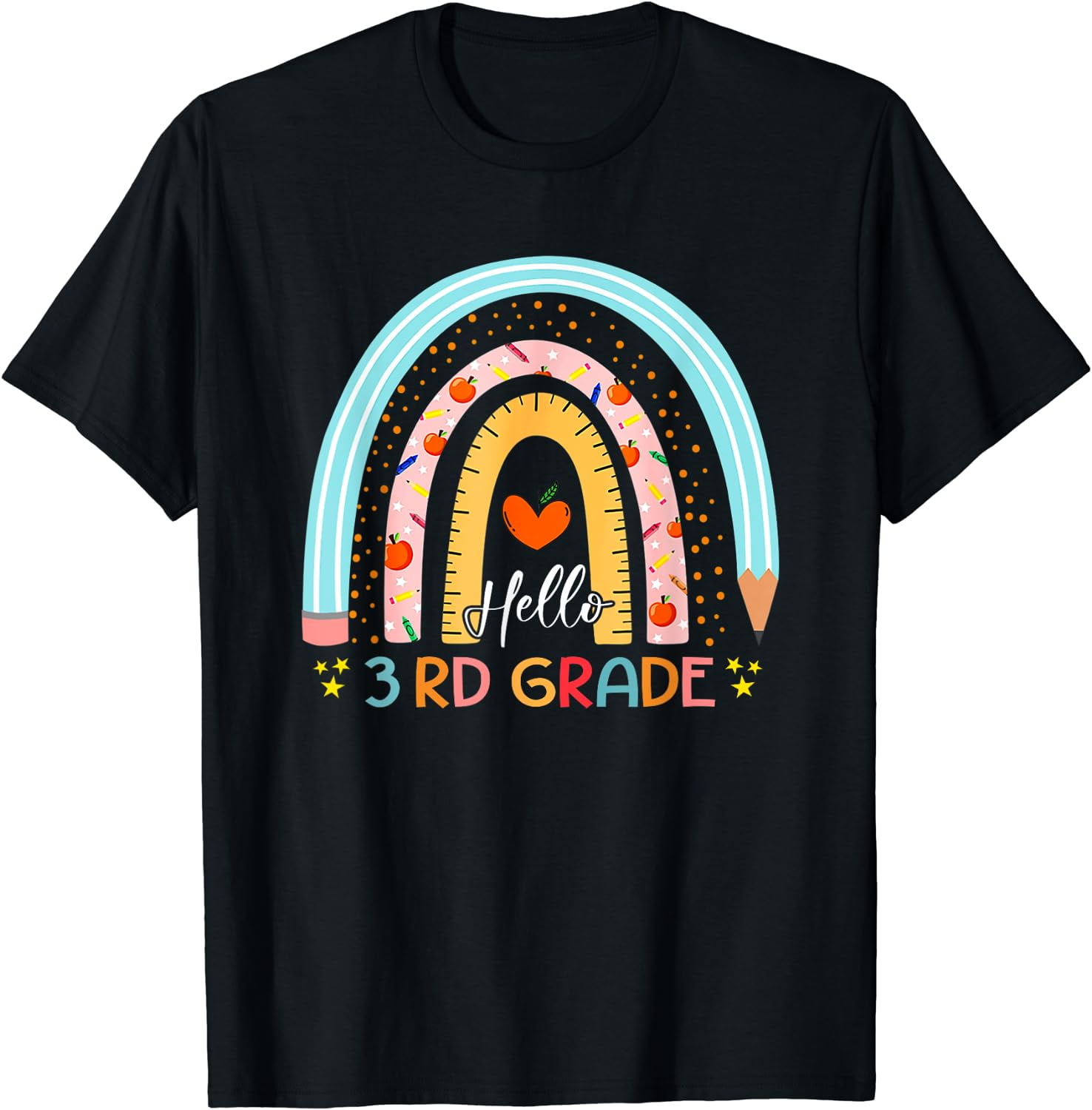 Back to School Hello 3rd Grade Squad Teachers & Students T-Shirt ...
