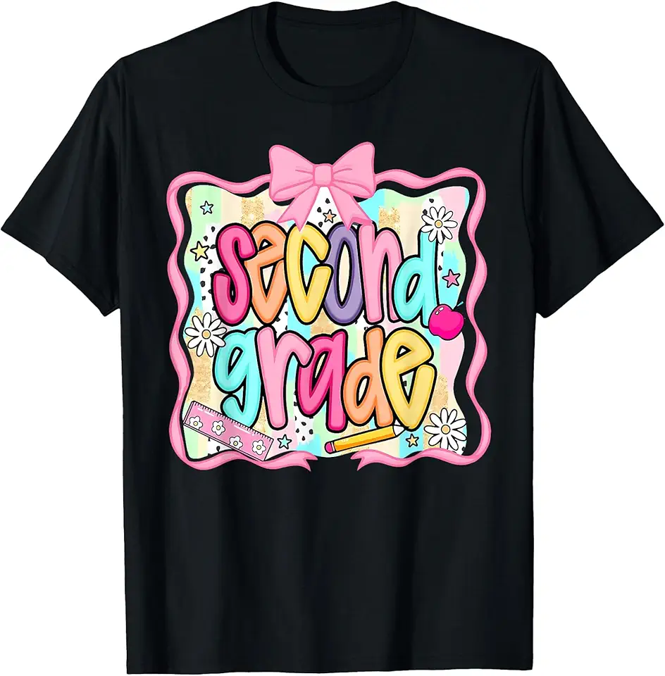 Back to School Hello Second Grade Team 2nd Grade Boy Girl T-Shirt ...