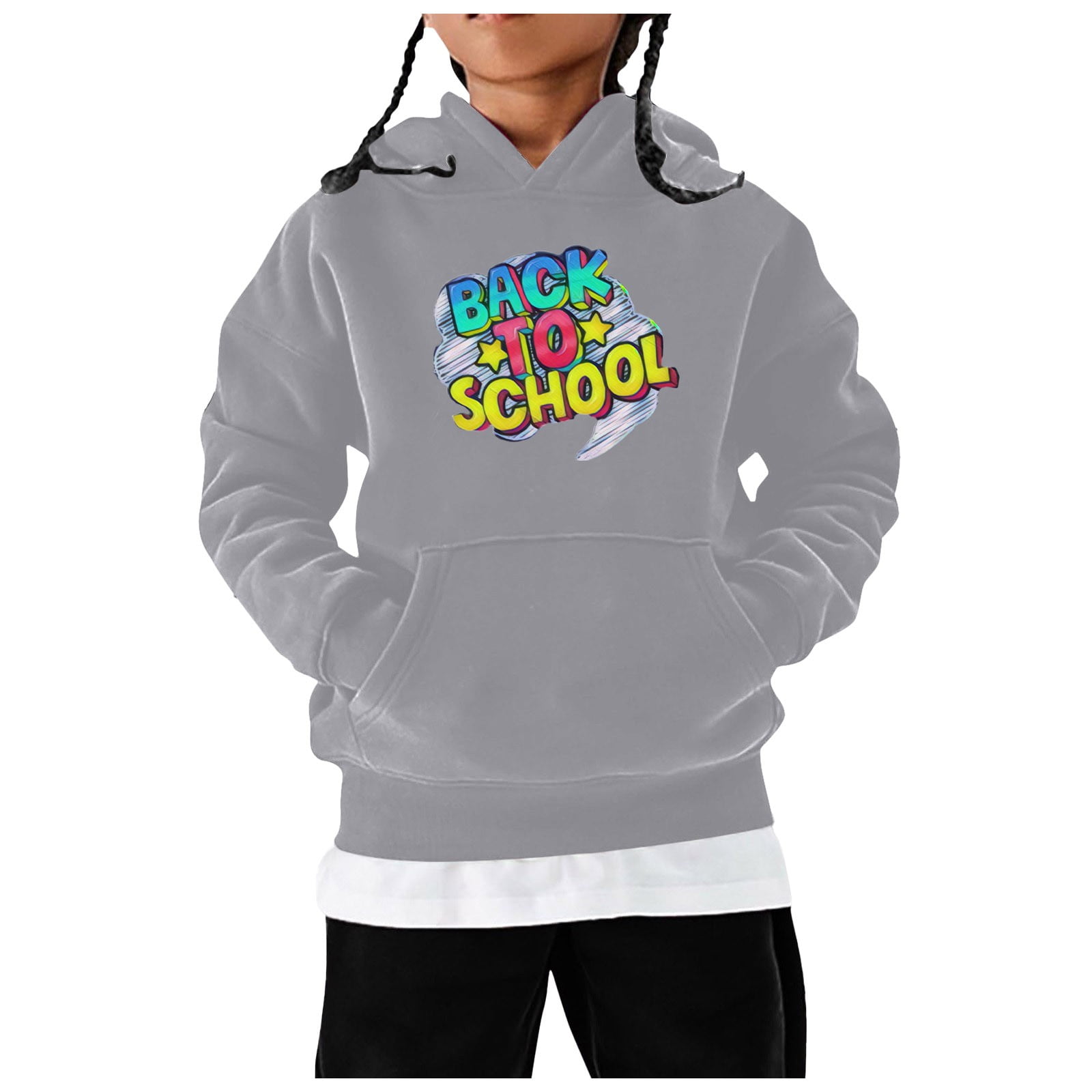 Back to School Hoodies for Boys Girls Letter Prints Long Sleeve ...