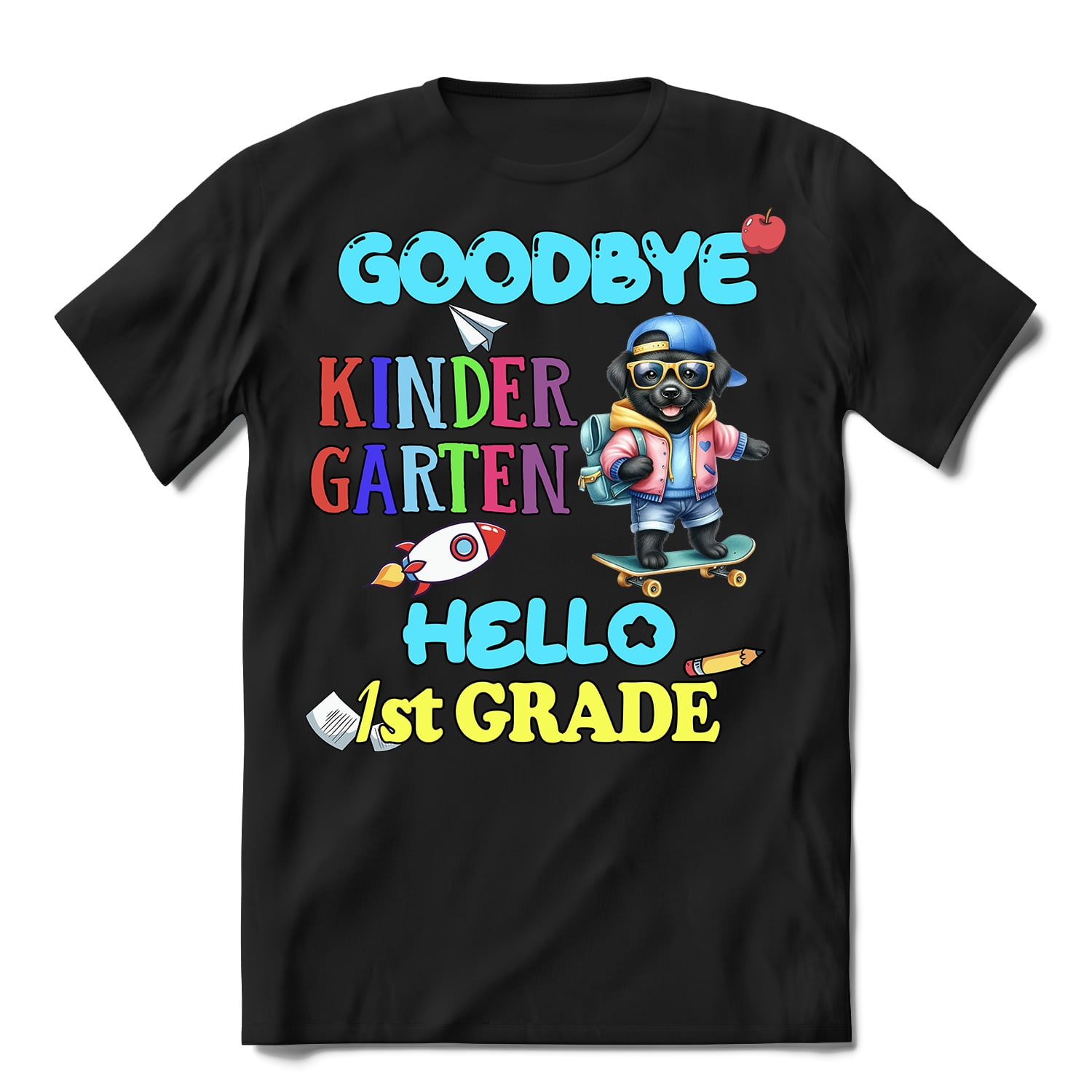 Back to School Labrador Retriever Goodbye Kindergarten Hello 1st Grade ...