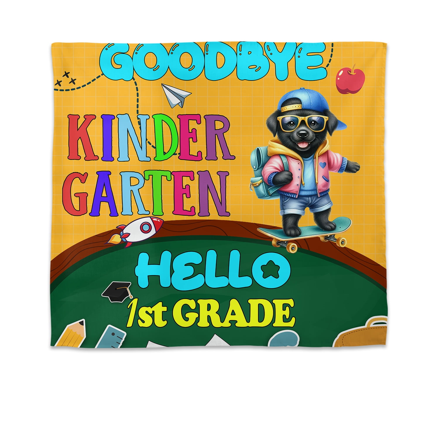 Back to School Labrador Retriever Goodbye Kindergarten Hello 1st Grade ...