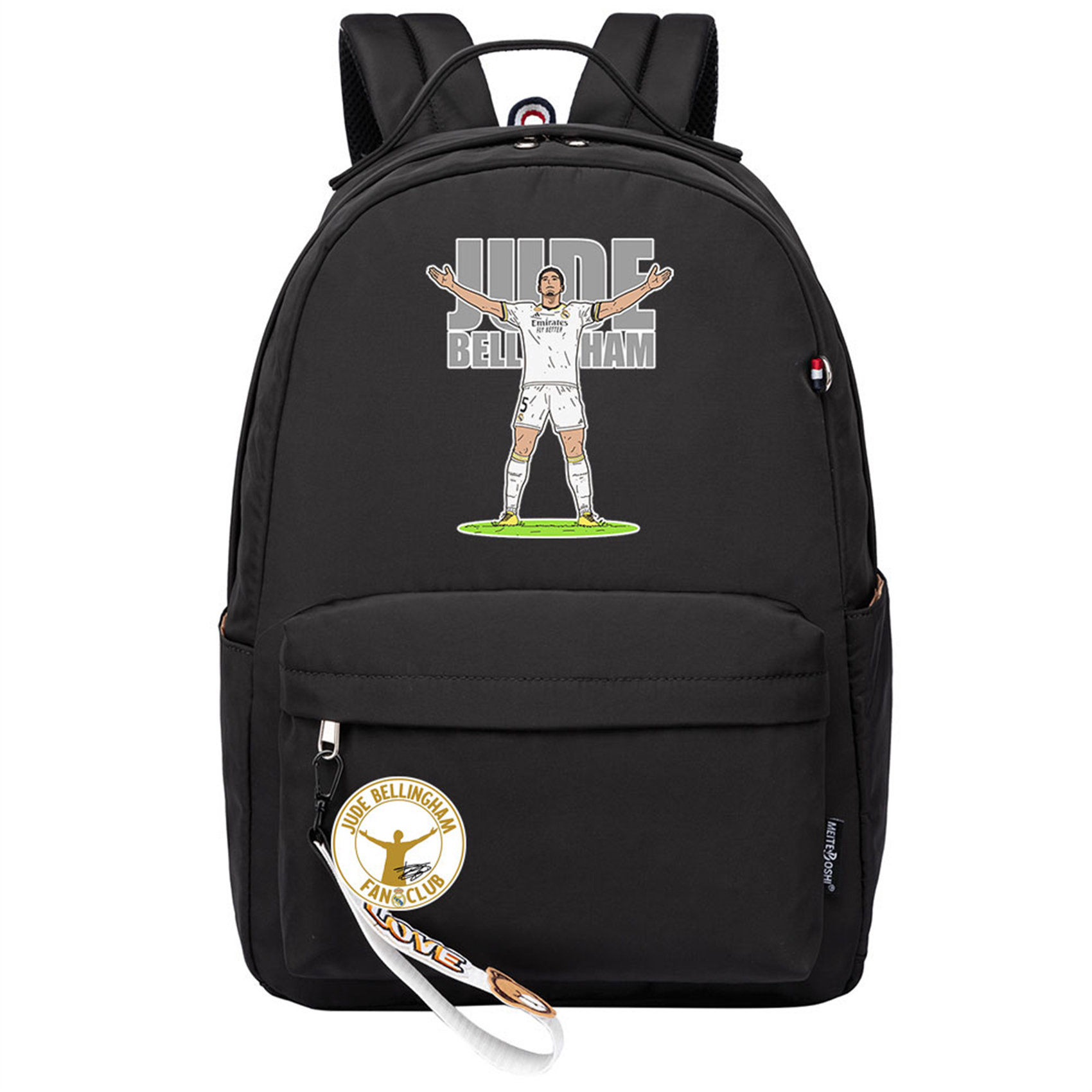 Back to School Large Capacity Book Bag Canvas Daypack-Jude Bellingham ...