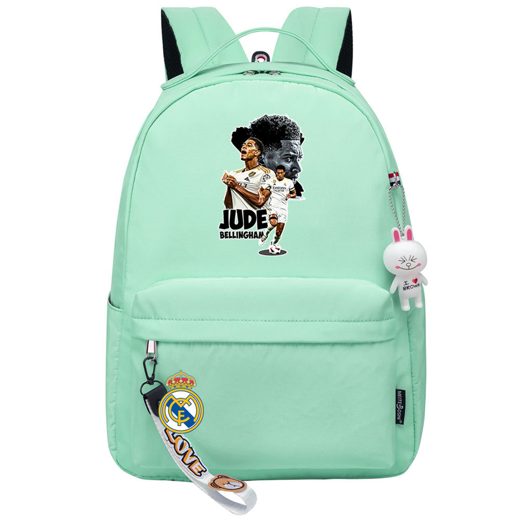 Back to School Large Capacity Book Bag Canvas Daypack-Jude Bellingham ...