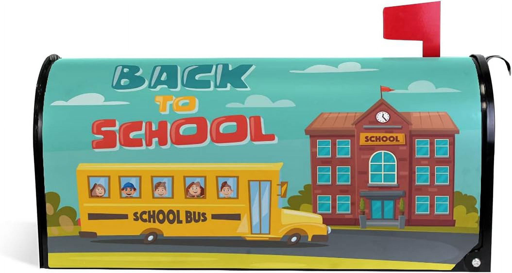 Back to School Magnetic Mailbox Cover Mailbox Wrap Post Letter Box ...