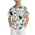 Back to School Outfits 2-13T Boys Hawaiian Shirts Novelty Short Sleeve ...