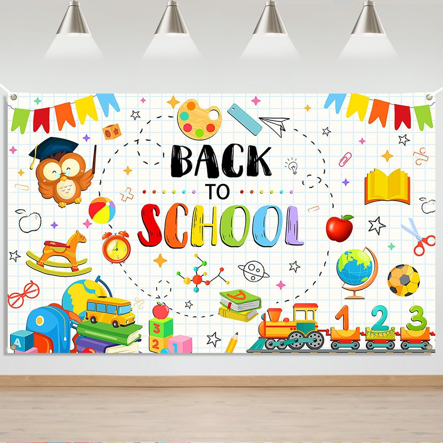 Back to School Perfect Backdrop First Day of School Kids Students ...