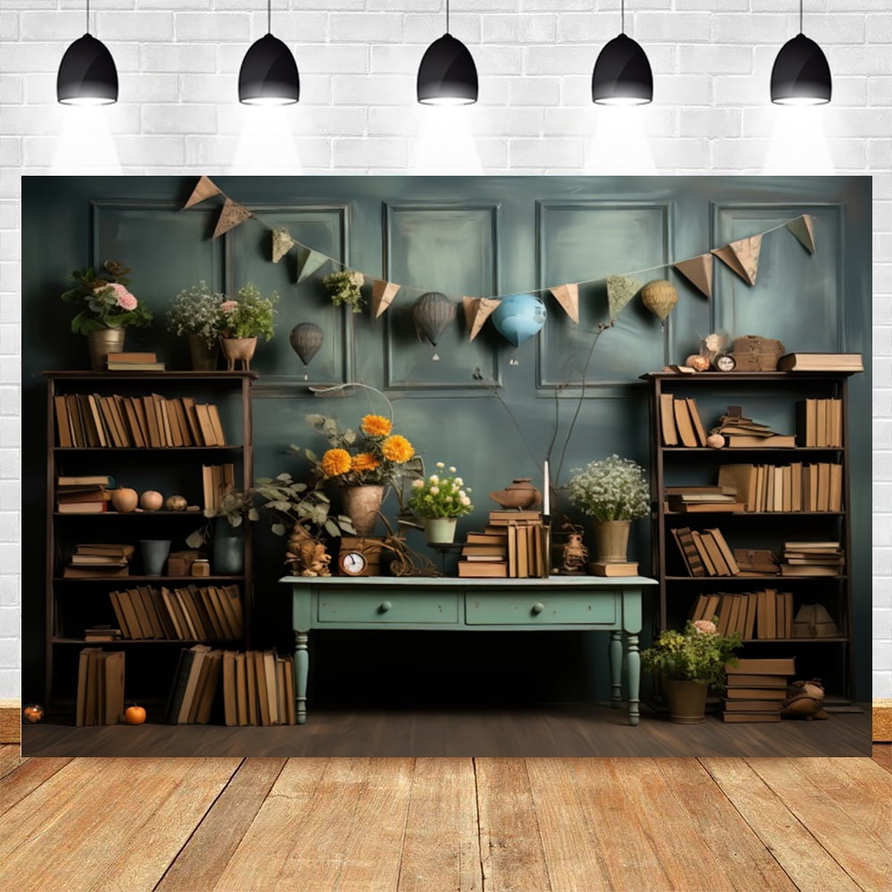 Back to School Photography Backdrop Blackboard Kindergarten Preschool ...