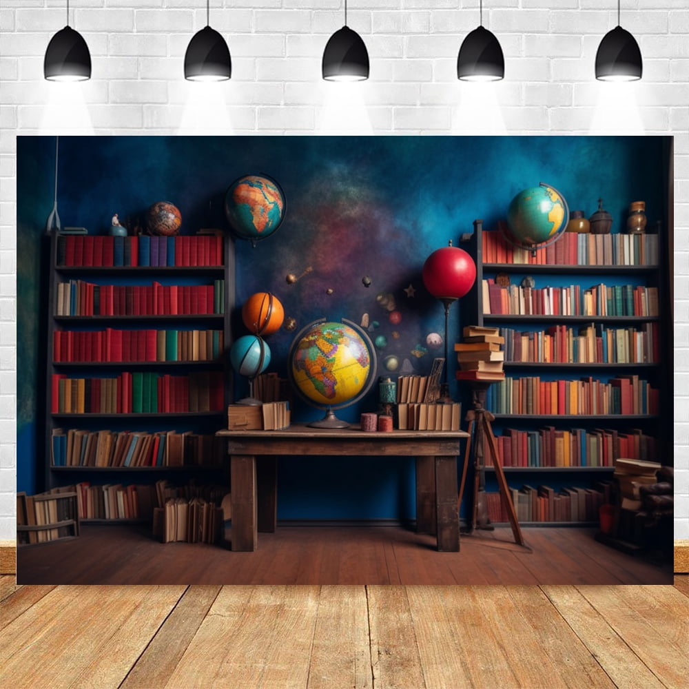 Back to School Photography Backdrop Blackboard Kindergarten Preschool ...