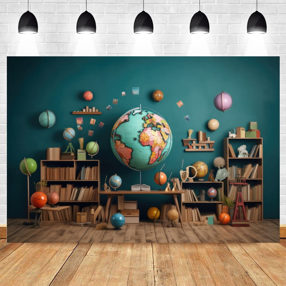 Back to School Photography Backdrop Blackboard Kindergarten Preschool ...