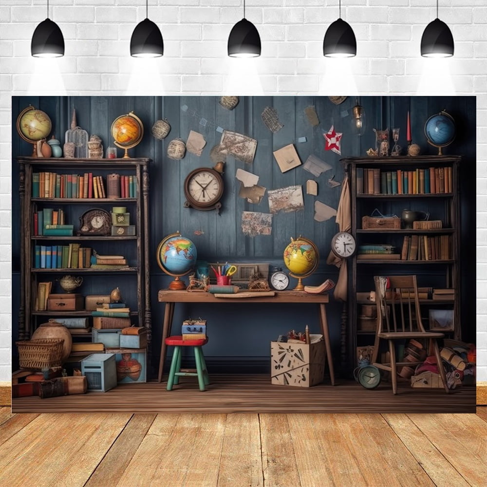 Back to School Photography Backdrop Blackboard Kindergarten Preschool ...