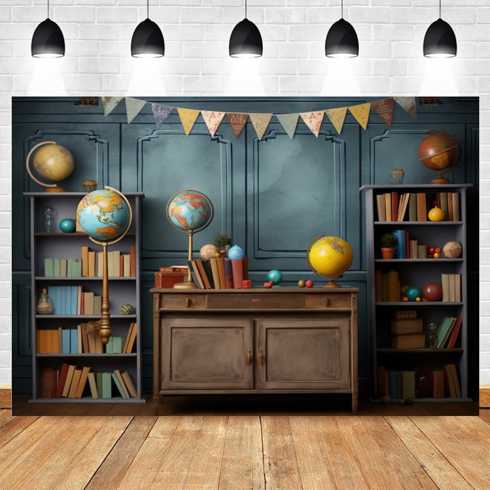 Back to School Photography Backdrop Blackboard Kindergarten Preschool ...