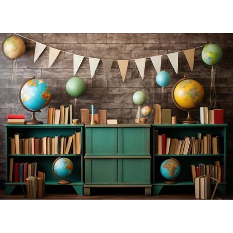 Back to School Photography Backdrops Black Chalkboard ABC Learning ...
