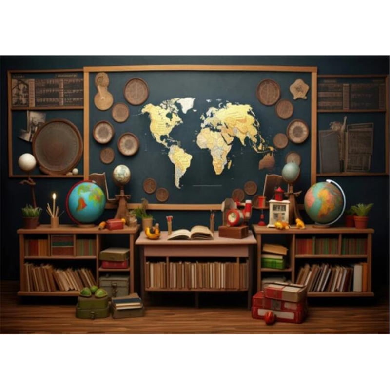 Back to School Photography Backdrops Black Chalkboard ABC Learning ...