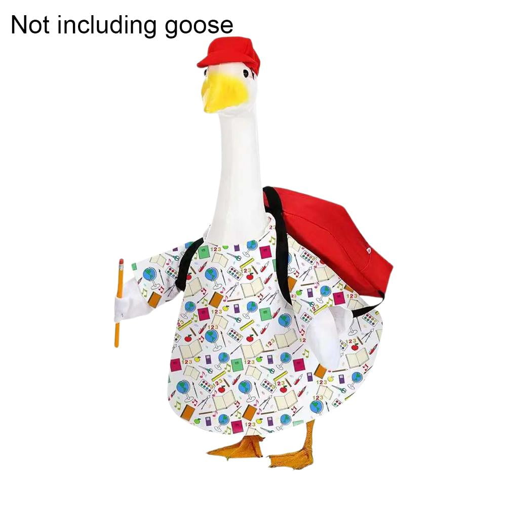 Back to School Porch Goose Outfits,Outdoor Porch Goose Statue Clothes ...