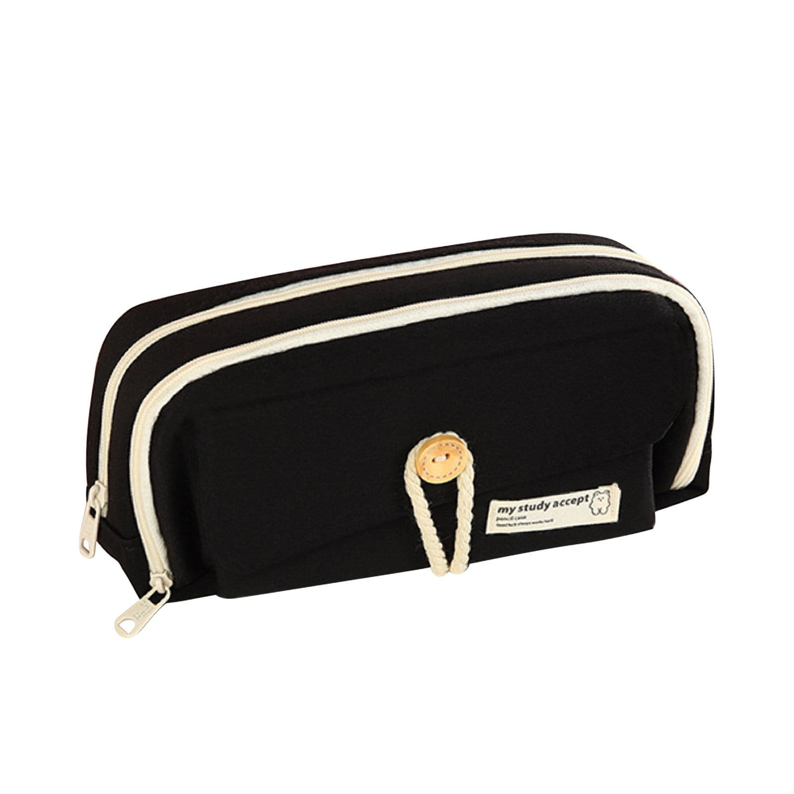 Christmas Savings Clearance! FELTREE Button Layered Pencil Case Student ...