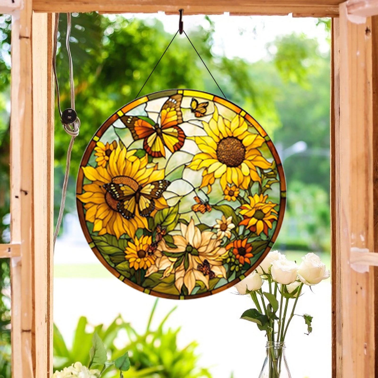 Back to School Savings! Feltree Hanging Wreath, Colorful Circular Wall ...