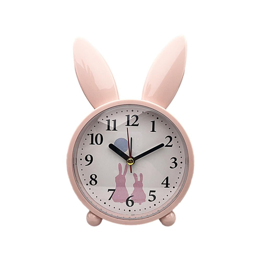 JOGZMZ Creatives Small Alarm Clock, Cute Rabbit Bedhead, Cute Children ...