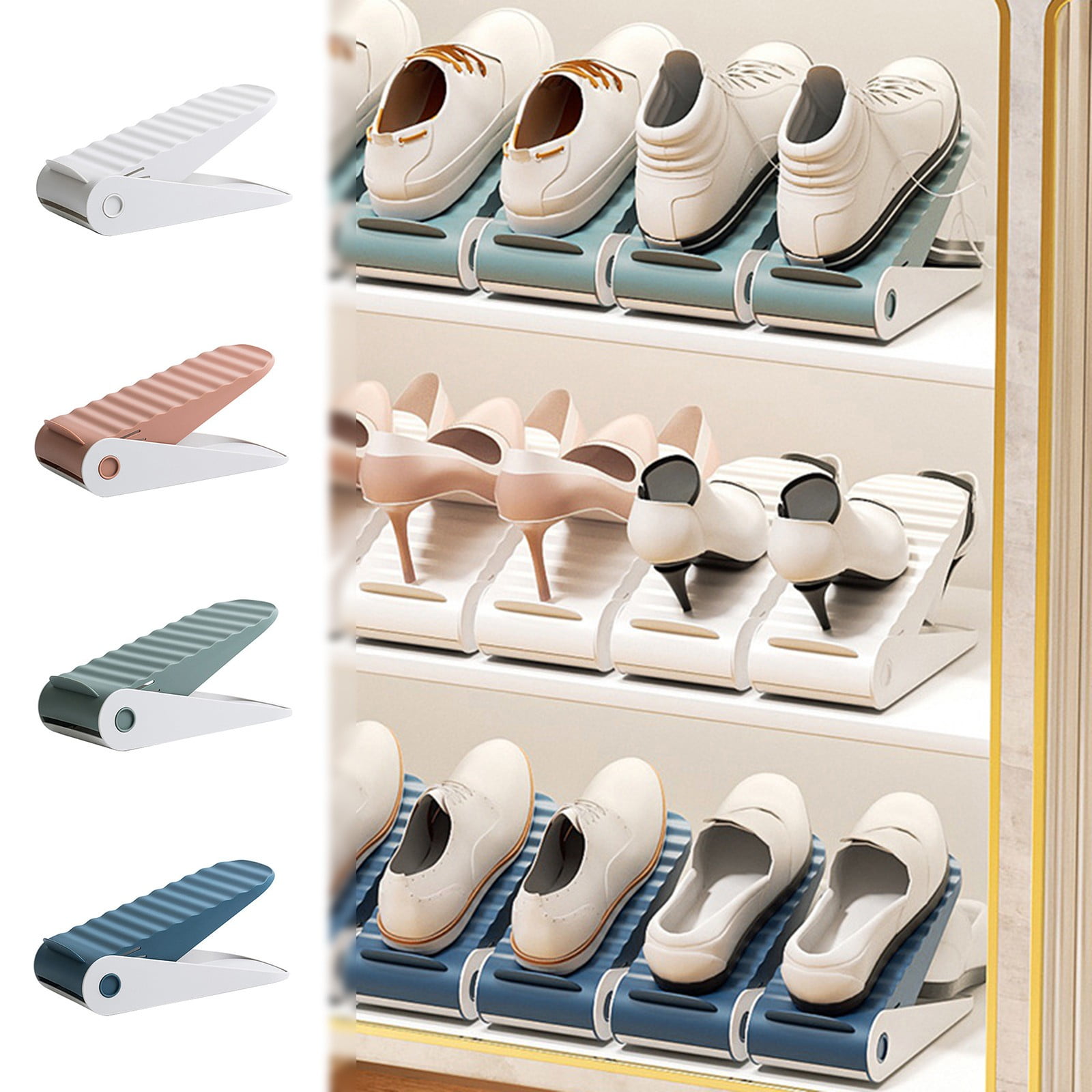 Back to School Savings! JOGZMZ Foldable Shoe Rack Shoe Storage Rack ...