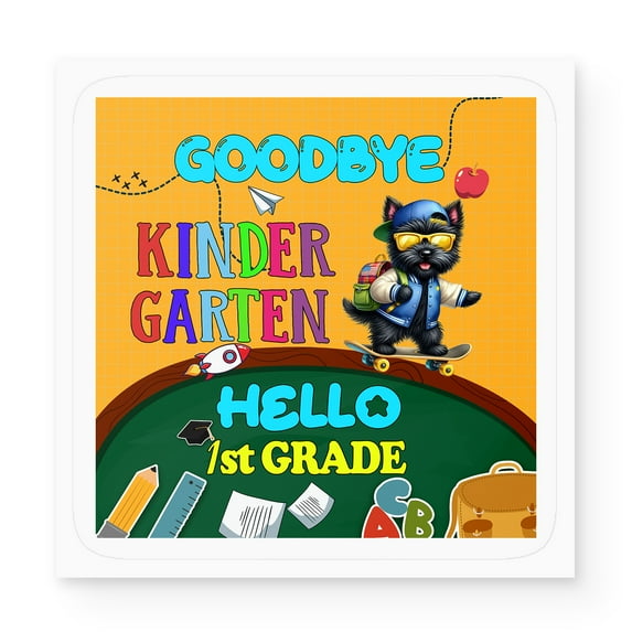 Back to School Scottish Terrier Goodbye Kindergarten Hello 1st Grade ...