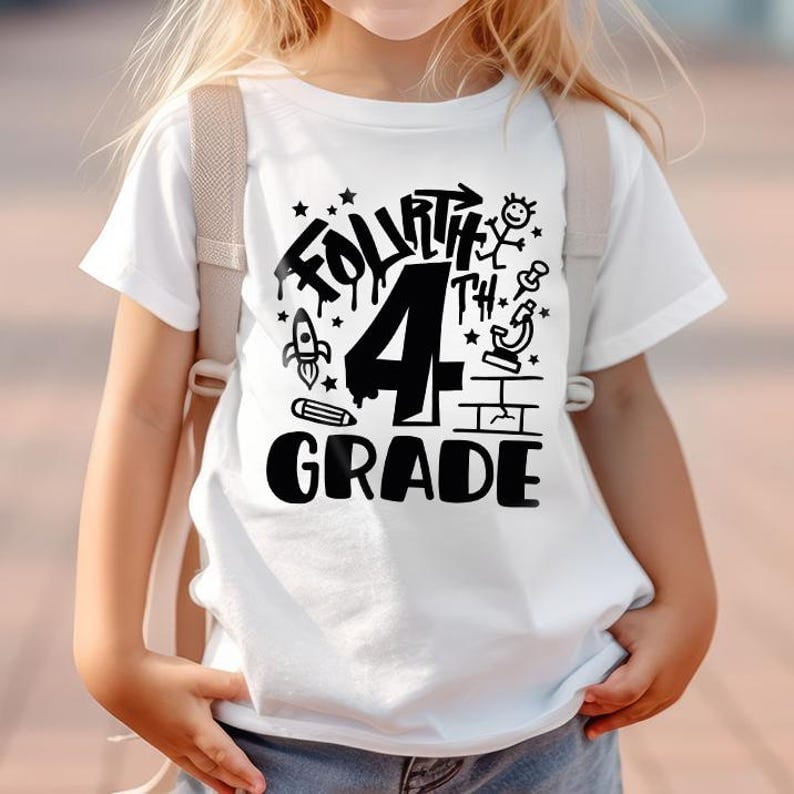 Back to School Shirts, Fourth Grade Shirt, Gift for Kids, Matching ...