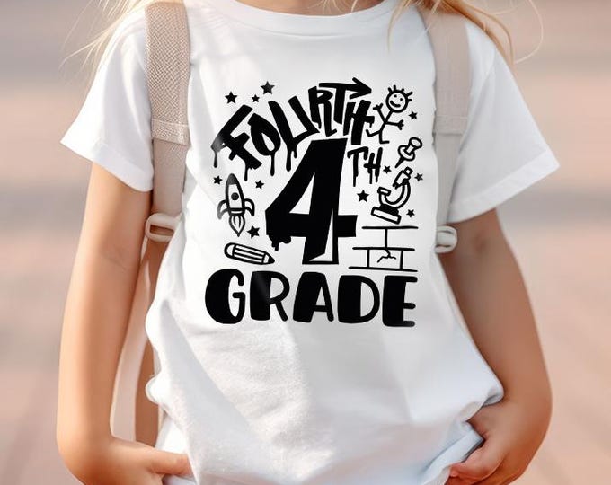 Back to School Shirts, Fourth Grade Shirt, , Matching Teacher Student ...