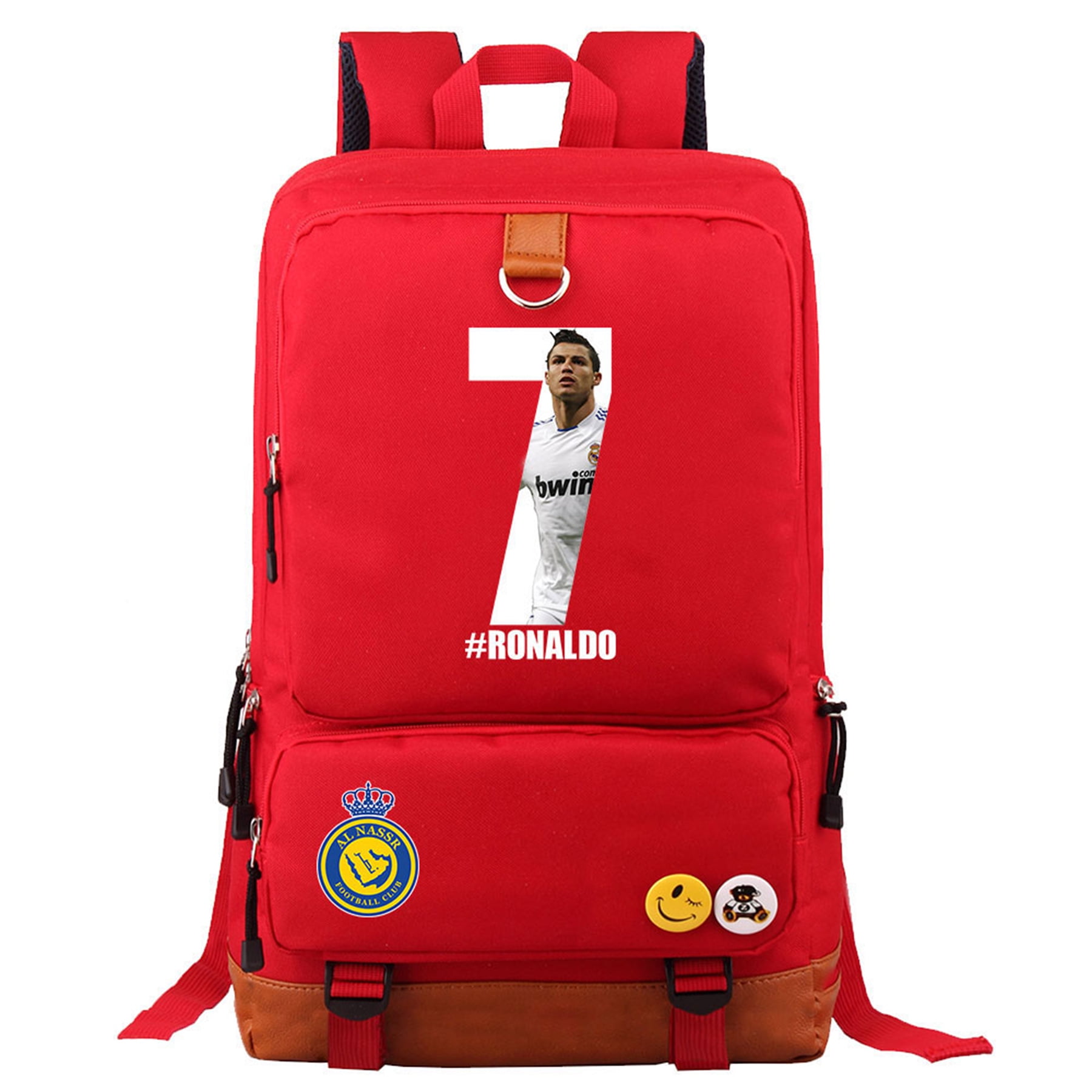 Back to School Student Backpack Cristiano Ronaldo Trendy Bookbag ...