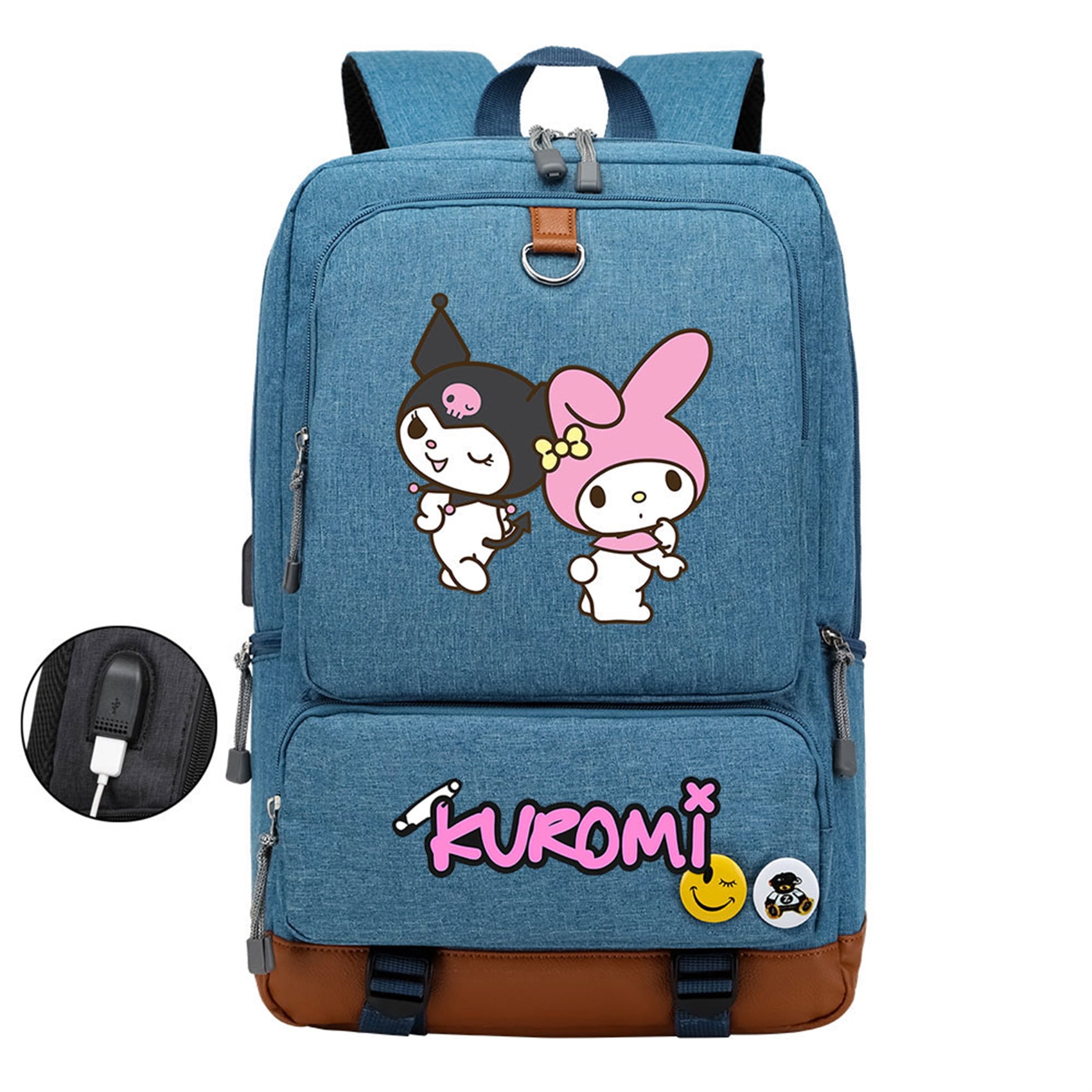 Back to School Student Backpack Kuromi Cute Book Bag-Classic Canvas ...