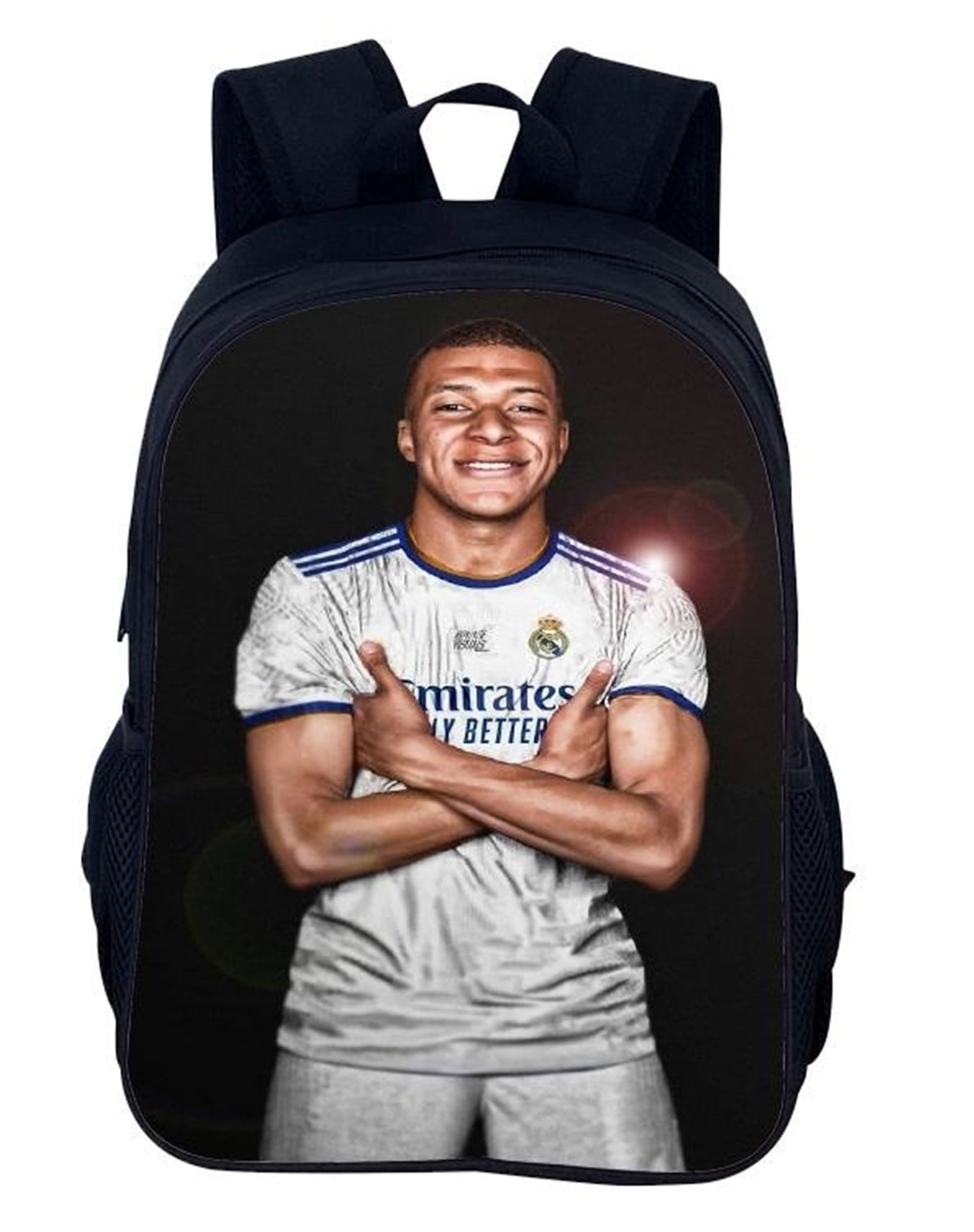 Back to School Student Canvas Book Bag Kylian Mbappé Daily Rucksack ...