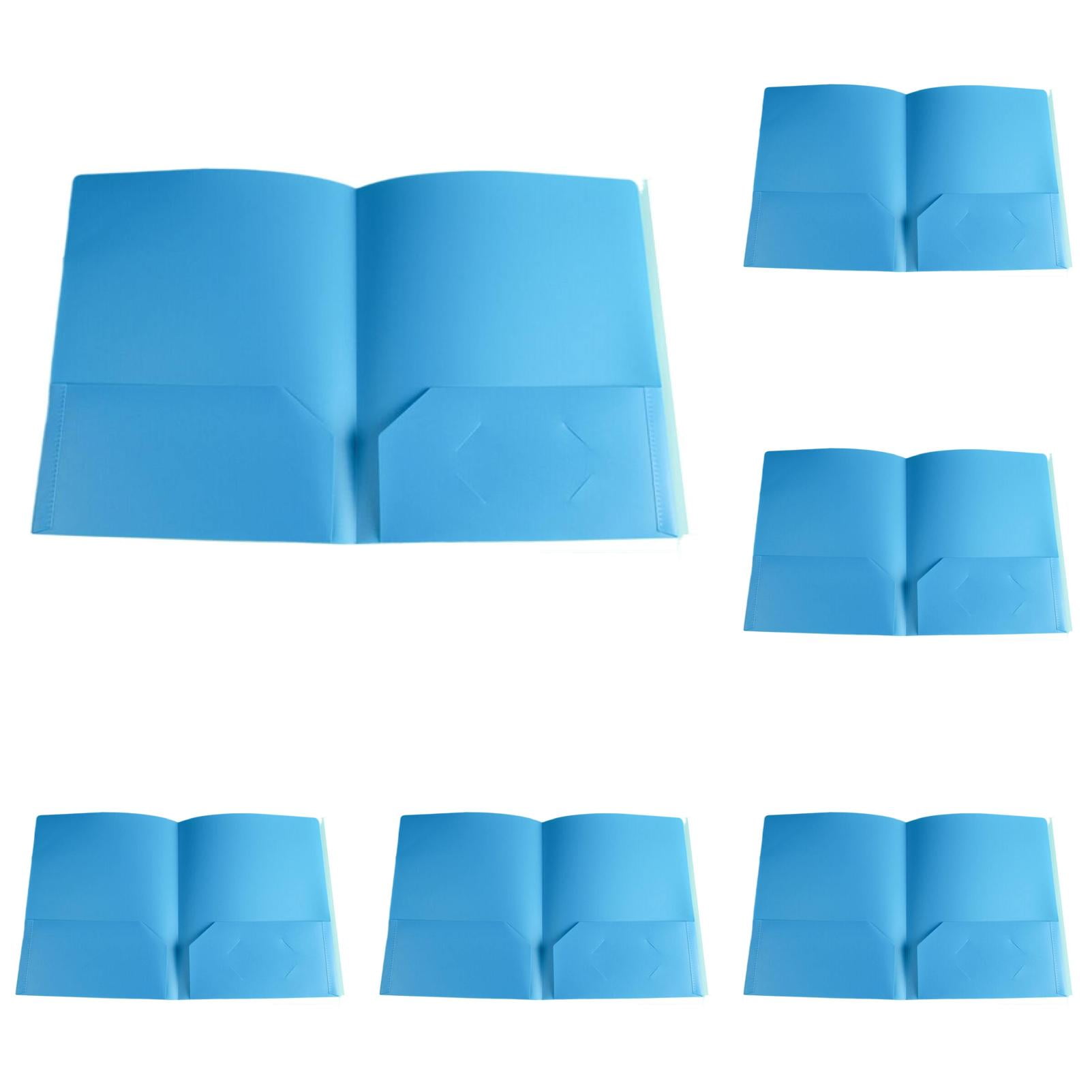 Back to School Supplies! Plastic Two Pocket Folder with Business Card ...